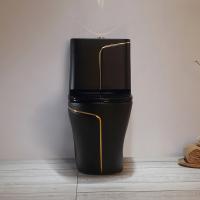 China Black Toilet Siphon Flushing Sanitary Ware Toilet for sale