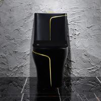 China Black Toilet Siphon Flushing Sanitary Ware Toilet for sale