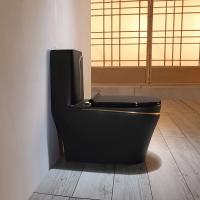 China Black Toilet Siphon Flushing Sanitary Ware Toilet for sale