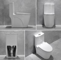 China Fully Glazed Flushing Sanitary Ware Toilet 1 Piece Comfort Height for sale