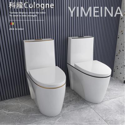 China Fully Glazed Flushing Sanitary Ware Toilet 1 Piece Comfort Height for sale