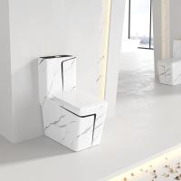 China American Standard ADA Floor Standing Toilet Gold Marbling Square for sale