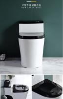 China Siphon Flushing Sanitary Ware Toilet White Black Classic Style for sale
