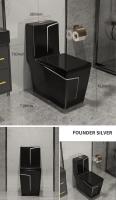 China Glossy Glaze 1 Piece Luxury Commode Toilet Mix Pit Spacing 220mm for sale