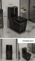 China Glossy Glaze 1 Piece Luxury Commode Toilet Mix Pit Spacing 220mm for sale