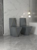 China Siphon Flushing Button Sanitary Ware Toilet One Piece P Trap S Trap for sale