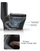 China Dual Flushing Flowrate 3L 6L WC Toilet Bowl One Piece Structure for sale