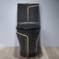 China Dual Flushing Flowrate 3L 6L WC Toilet Bowl One Piece Structure for sale