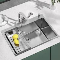 China SUS304 Brushed Stainless Steel Kitchen Sinks Strong Wear Resistance for sale