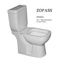 China 3L 6L Dual Flush Two Piece Toilet 650x350x825mm Floor Mounted Ceramic WC for sale