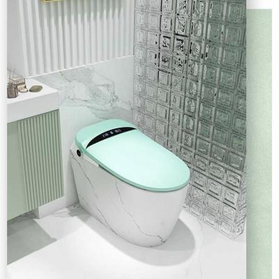 China 3L 6L Floor Mounted Smart Toilet Remote Control Siphonic Flushing for sale