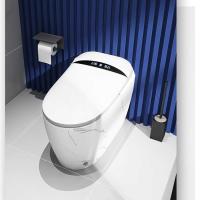 China 3L 6L Floor Mounted Smart Toilet Remote Control Siphonic Flushing for sale