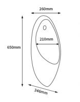 China Siphon Flushing Wall Mounted Urinal Toilet Sanitary Ware Auto Sensor for sale