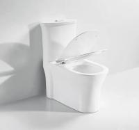 China S Trap Siphonic One Piece Toilet Gravity Flushing Bathroom Suites for sale