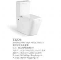 China Mix Pit Spacing 180mm Two Piece WC Toilet  And Wall Hung Basin Set for sale