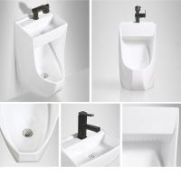 China Ceramic Top Spud Wall Mounted Urinal With Wash Basin Save Water for sale