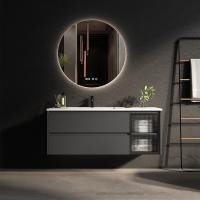 China LED Mirror 39in Solid Wood Bathroom Cabinets Water Resistant Vanity for sale