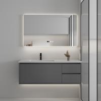 China High Toughness Bathroom Furniture Vanities Solid Wood Material for sale
