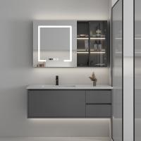 China High Toughness Bathroom Furniture Vanities Solid Wood Material for sale