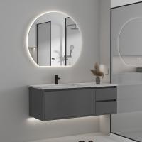 China High Toughness Bathroom Furniture Vanities Solid Wood Material for sale