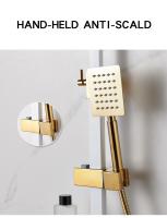 China Cold Hot Water Rainfall Sanitary Ware Shower Bathroom Faucets Set for sale