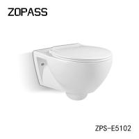 China 3L 6L Dual Flush Wall Mounted Rimless Toilet P Trap White Ceramic One Piece for sale