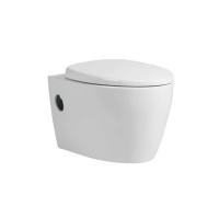 China Sleek Seamless Ceramic Wall Hung Toilet Bowl Mix Pit Spacing 180mm for sale