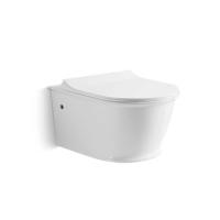 China Rimless One Piece Wall Mounted Toilet Anti Scratch Easy Cleaning for sale