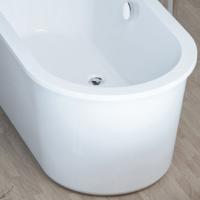 China Oval Shaped Free Standing Bathtubs Solid Surface Artificial Stone for sale