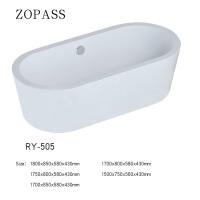 China Round 1800*850*580*430mm Free Standing Bathtubs Indoor Soaking for sale