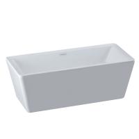 China Durable Acrylic Square Freestanding Bathtub 3D Model Larger Space for sale