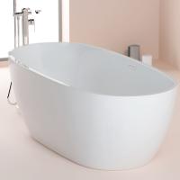China 1700mm Freestanding Acrylic Soaking Bathtub with Whirlpool Spa CE ISO9001 for sale
