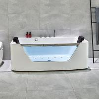 China Length 1.7m Free Standing Bathtubs Double Whirlpool 2 Person Massage for sale