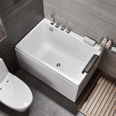 China Length 1.3m Freestanding Air Massage Bathtubs Skirted Body Soaking for sale