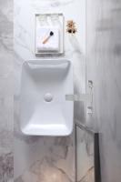 China Table Top Basin Bathroom Sink Ceramic Color White Counter Top Hand Rectangular Art Wash Basin for sale