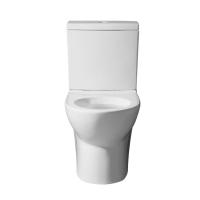 China Mix Pit Spacing 180mm Two Piece Elongated Toilet Siphon Flushing for sale