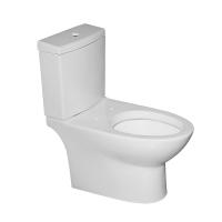China Mix Pit Spacing 180mm Two Piece Elongated Toilet Siphon Flushing for sale