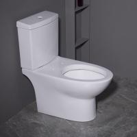 China Mix Pit Spacing 180mm Two Piece Elongated Toilet Siphon Flushing for sale