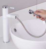 China Single Handle Brushed Brass Sanitary Ware Faucet For Bathroom Basin for sale