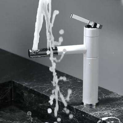 China White Silver Plated Flexible Kitchen Faucet Brass Basin Mixer Taps for sale