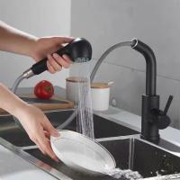 China Black Pull Out Sanitary Ware Faucet for sale