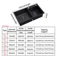 China Double Bowl Vegetable Washing Sink 201 304 Stainless Steel Material for sale