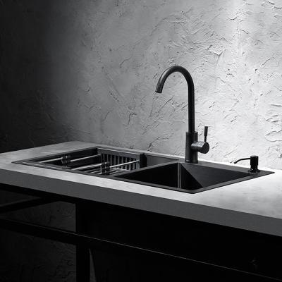 China Double Bowl Vegetable Washing Sink 201 304 Stainless Steel Material for sale