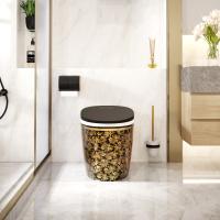 China S Trap Elongated 1 Piece Smart Toilet High Efficiency Automatic Flush for sale