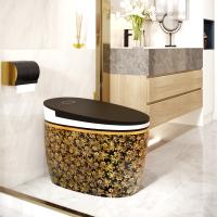 China S Trap Elongated 1 Piece Smart Toilet High Efficiency Automatic Flush for sale
