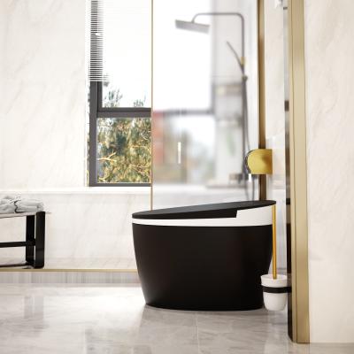 China Smart Intelligent Toilet One Piece Siphonic Bidet with Seat Heating 3L 6L Flush for sale