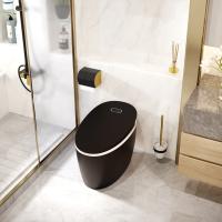 China Automatic Flushing Smart Toilet Self Cleaning Power Saving 680x420x480mm Black Gold for sale
