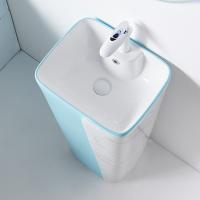 China Freestanding Bathroom Sanitary Ware Basin Pedestal Vessel Vanity Sink for sale