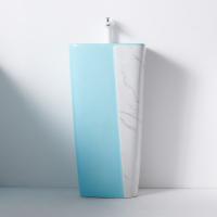 China Freestanding Bathroom Sanitary Ware Basin Pedestal Vessel Vanity Sink for sale