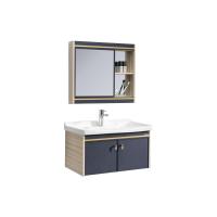 China No Oxidation Bathroom Vanity Cabinet Custom Dark Blue Brown Color for sale